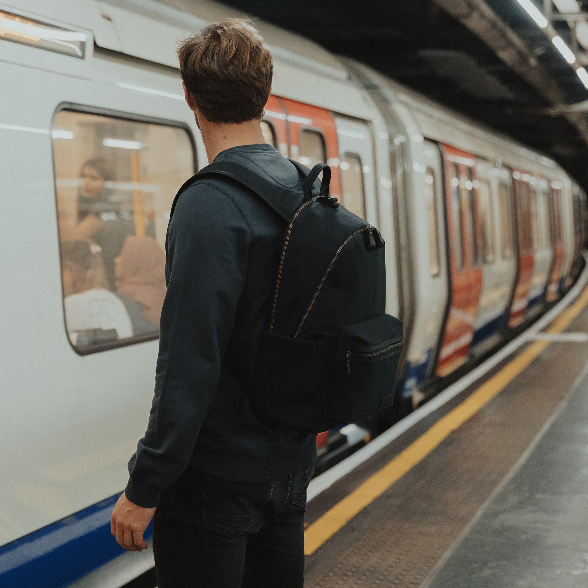 The Commuter Bag | Canvas & Leather Work Laptop Backpack
